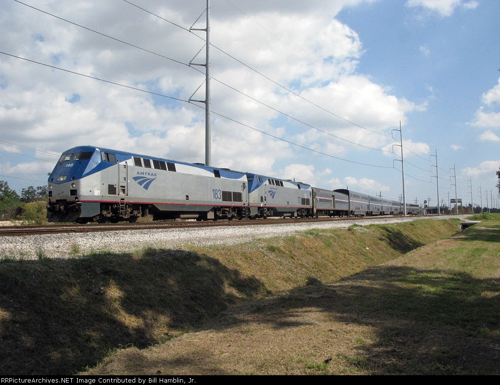AMTK 183 on #1 at East Bridge Tower